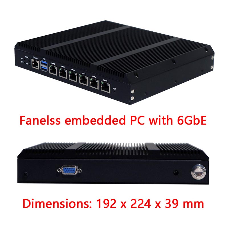 Fanless wide-temperature Industrial Network security appliance F19605 ...